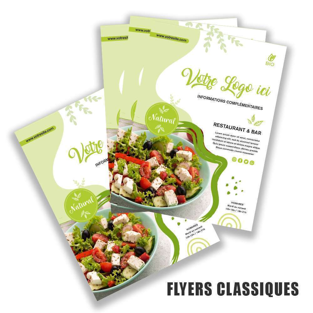 Flyers classiques - Effet Print