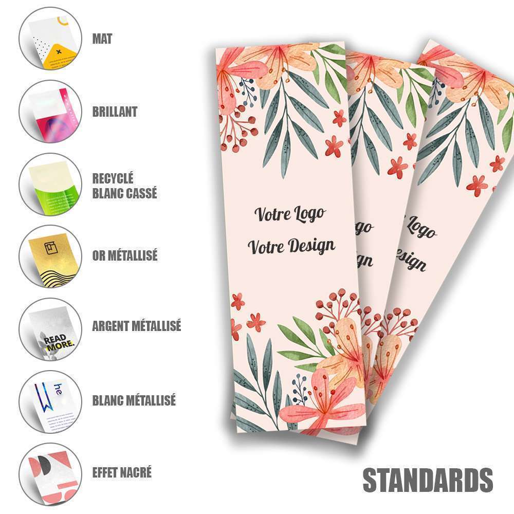 Marque-pages standards - Effet Print