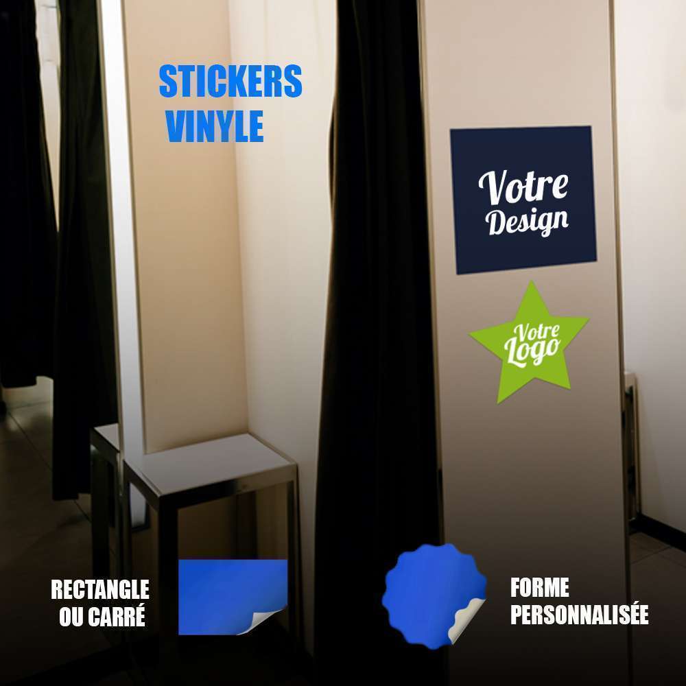 Stickers vinyle - Effet Print