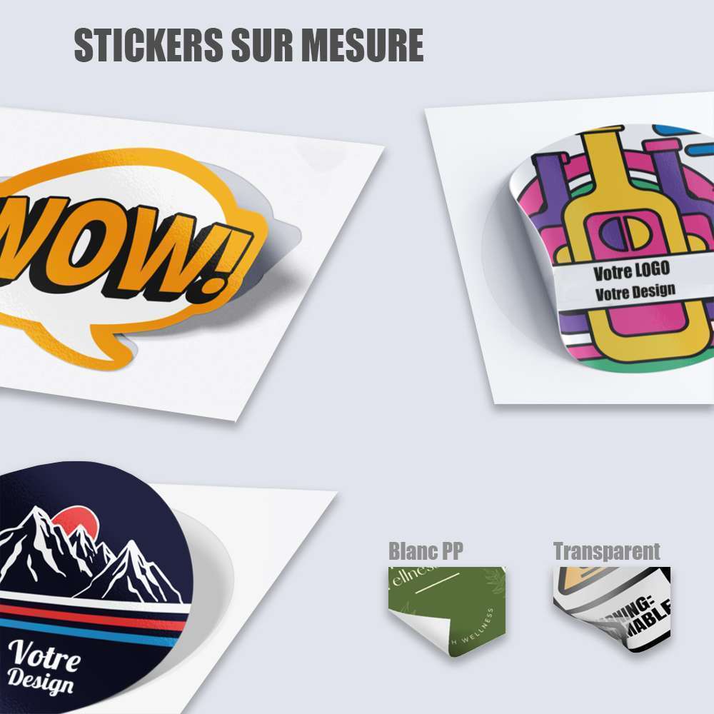 Stickers sur mesure - Effet Print