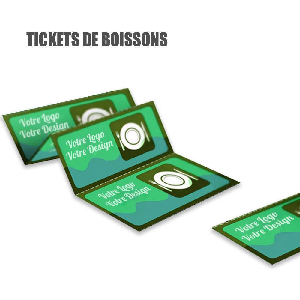 Tickets boisson - Effet Print